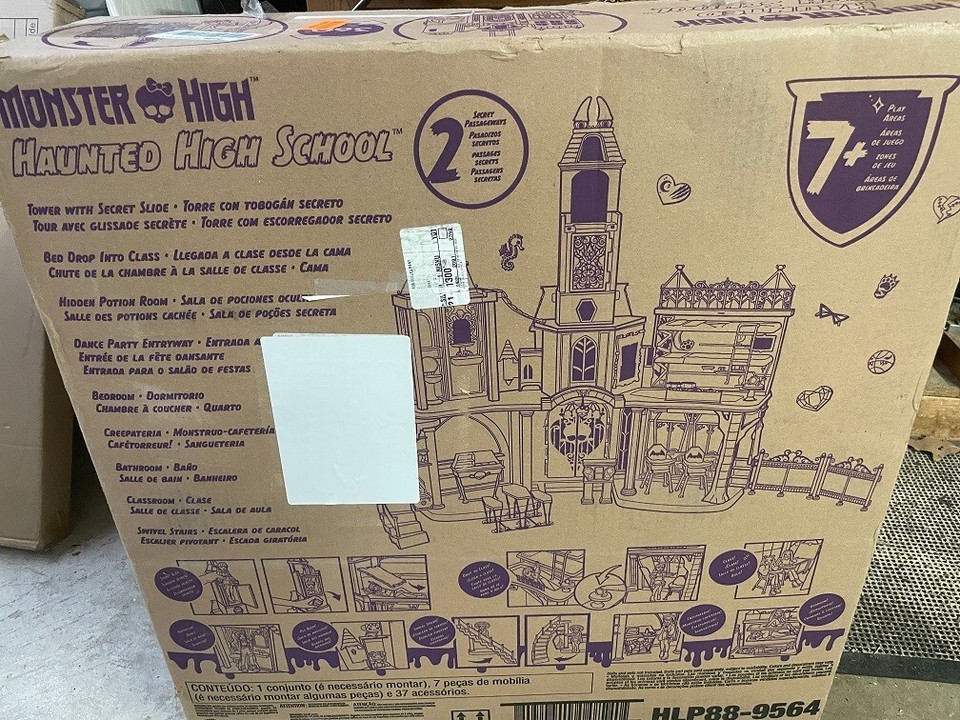 Monster High HLP88-9564 Haunted High School Playset Doll House | eBay