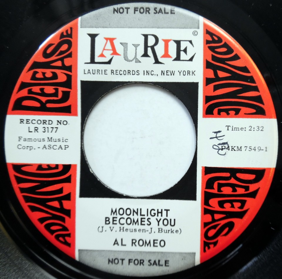 AL ROMEO 45 Hot Fudge Sunday / Moonlight VG++ Garage ROCKER ...
