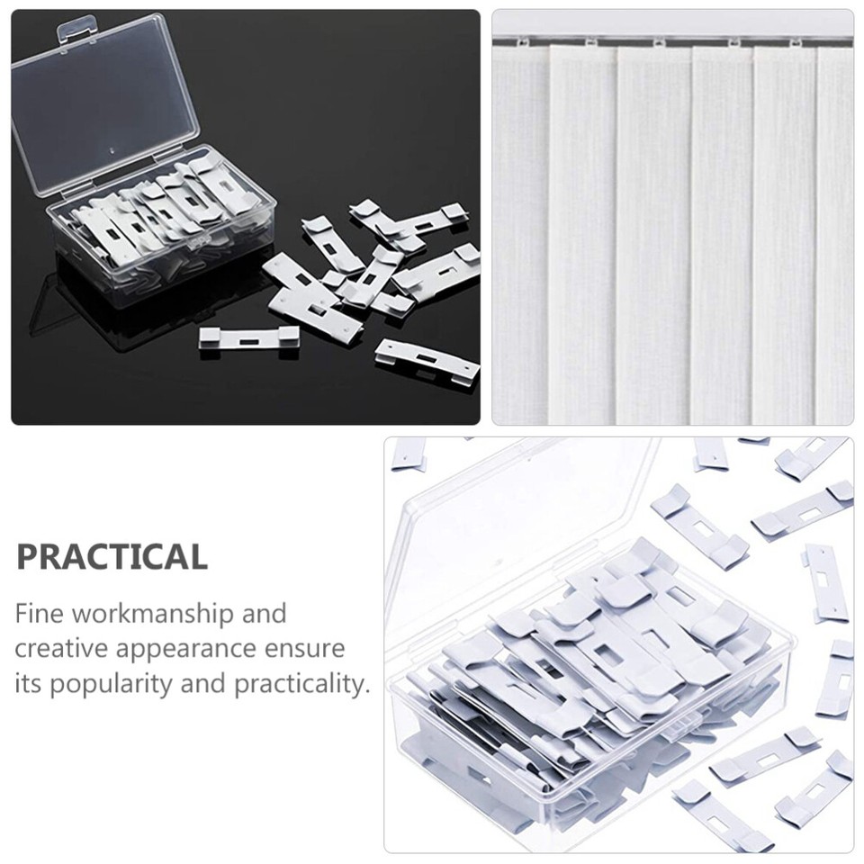 12 Pcs Louver Repair Blades Vane Carrier Clip for Vertical Blinds | eBay