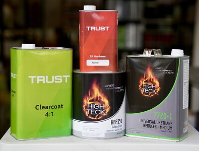 GM Galaxy Silver Basecoat Paint Trust 2K High Gloss Clear Coat GALLON ...