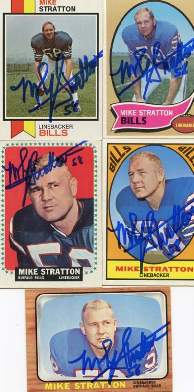 Bills Mike Stratton 1967 Topps signed Card | eBay