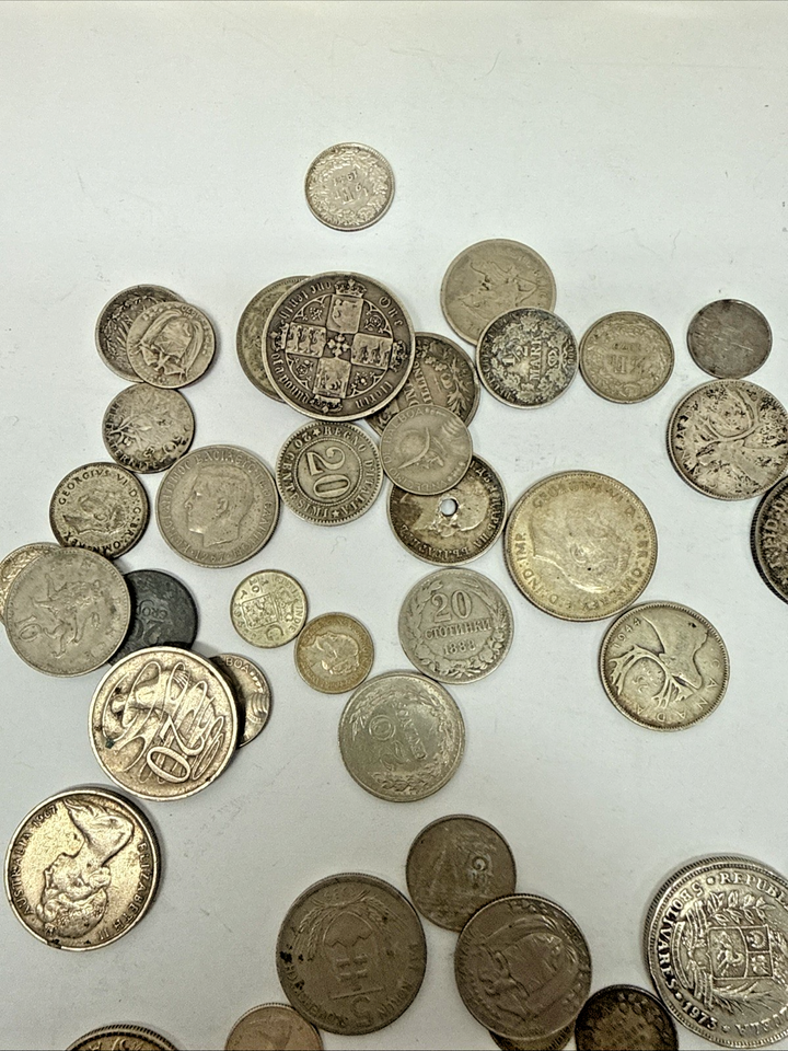 World Canadian Mexico US Silver Coin Lot 601.8 Grams 19.35 Troy Ounces ...