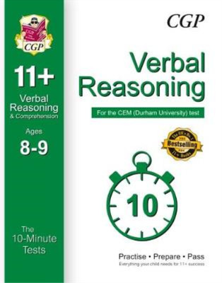 10-Minute Tests for 11+ Verbal Reasoning Ages 8-9 - CEM Test (CGP 11 ...