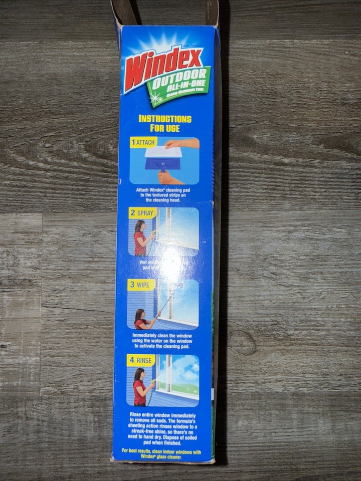 NEW Windex Outdoor All-In-One Glass And Window Cleaner Tool Starter Kit ...