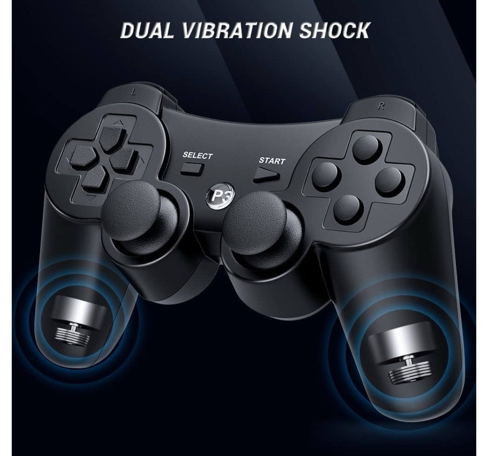 Controller For PS3 2-Pack Wireless Controller For Play Station 3 ...