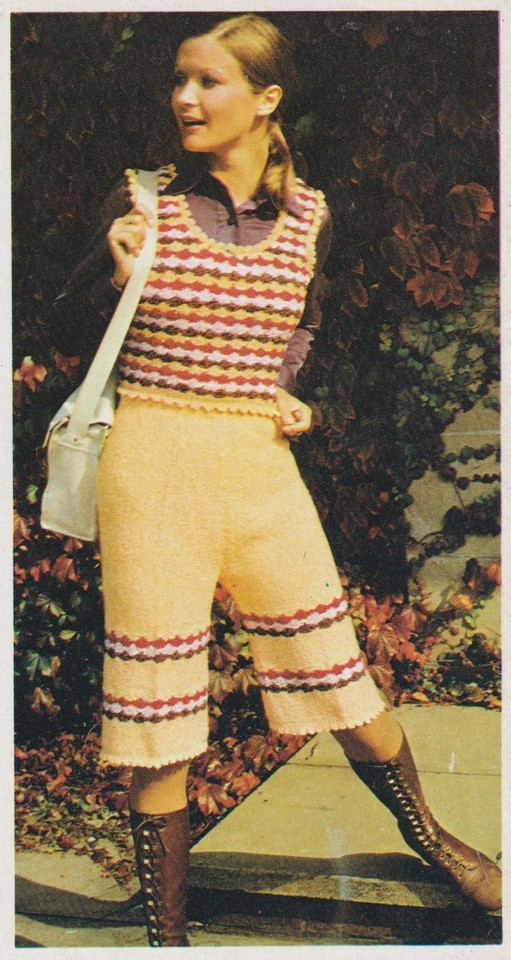 Original vintage Patons knitting pattern 2161 - Skirt, top and gauchos ...
