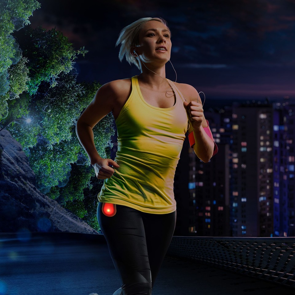 3 Pack LED Flashlight Night Shift Flashlights Running Light Red Blue ...