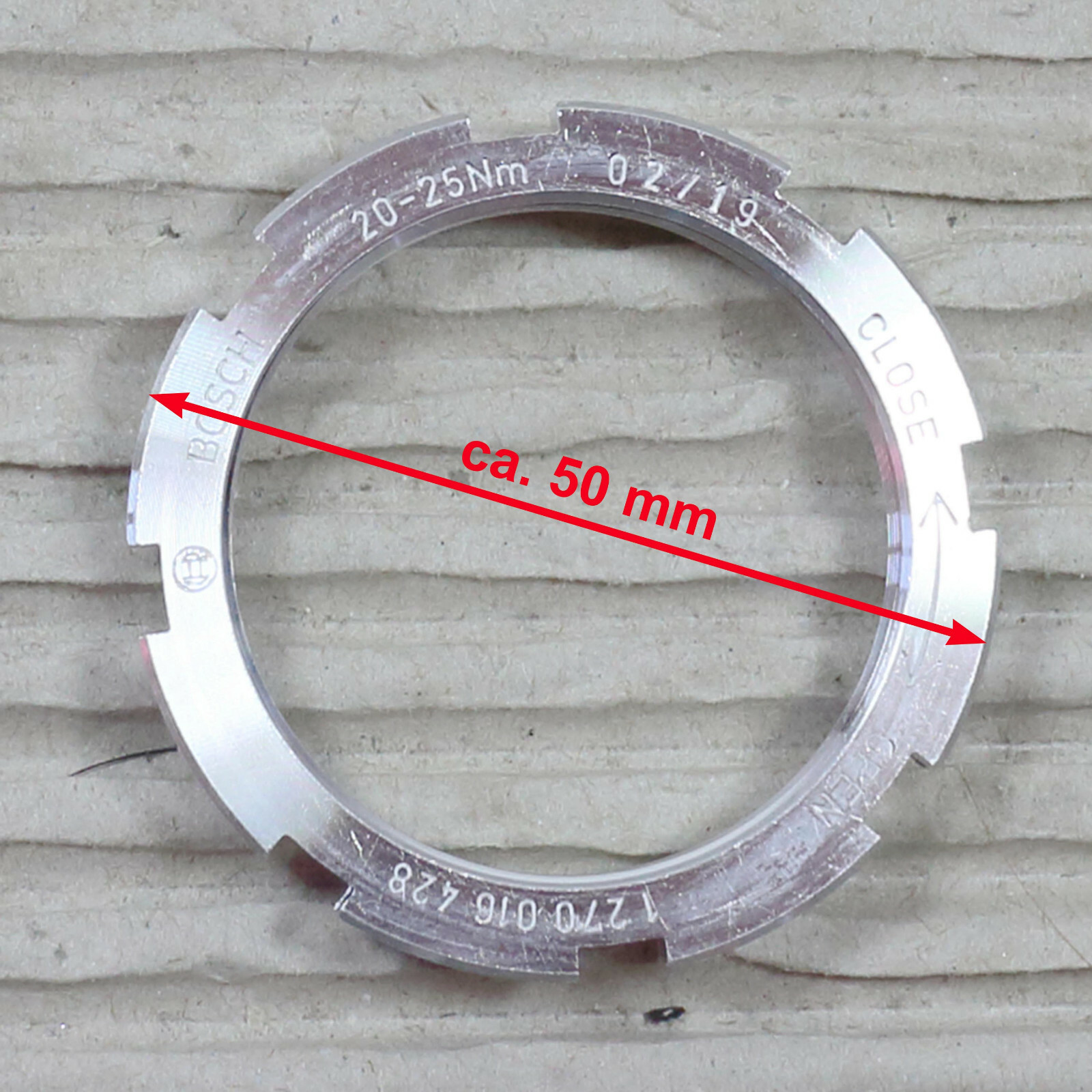 Bosch Lockring Gen2 aus Aluminium für Active und Performance E-Bike ...