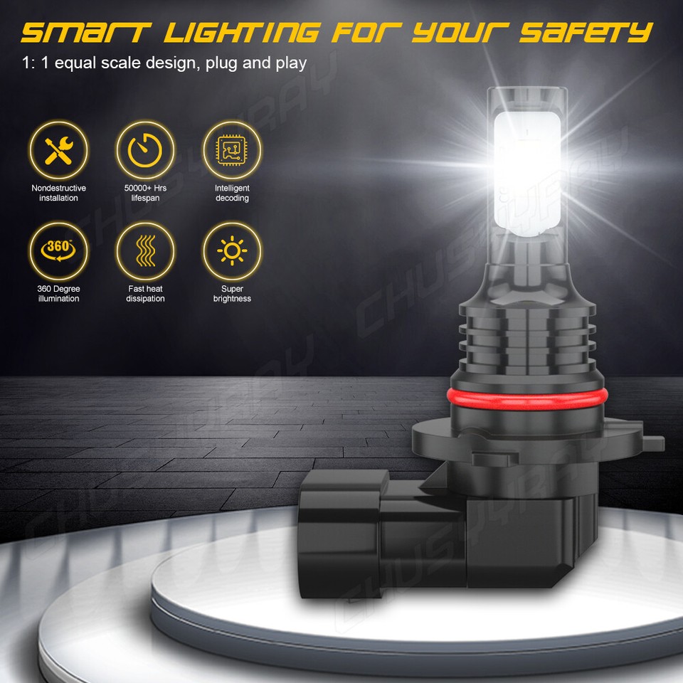 For 2011-2015 Chrysler 300 Led Headlight Hi/Lo+Fog light Combo Bulbs ...