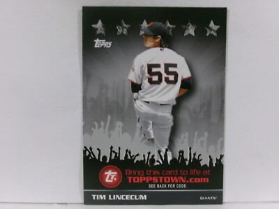 2009 Topps ToppsTown Redemption Code Cards Tim Lincecum #TTT22 | eBay