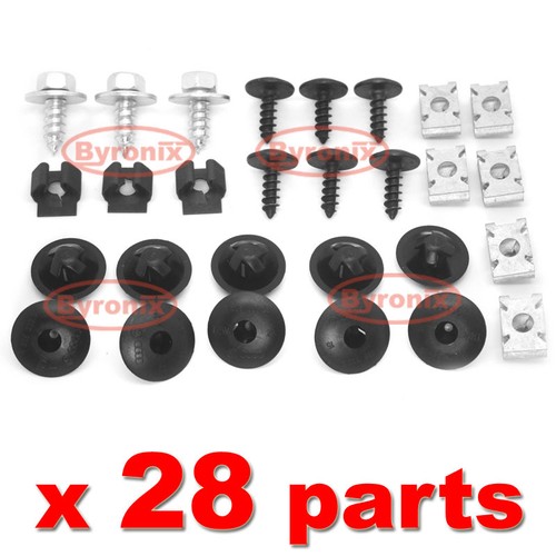 AUDI A1 ENGINE UNDERTRAY CLIPS UNDER COVER SPLASHGUARD PLASTIC SHIELD ...