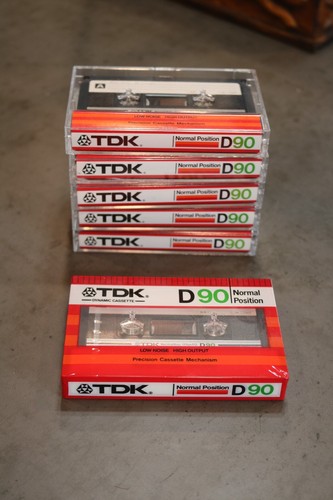 VINTAGE 1982 LOT OF 6 TDK D90 CASSETTE TAPES (ONE IS BRAND NEW IOP) | eBay