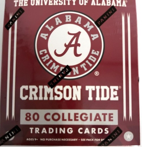 Alabama Crimson Tide Collegiate 80 Trading Cards Sealed Box 2015 Panini ...