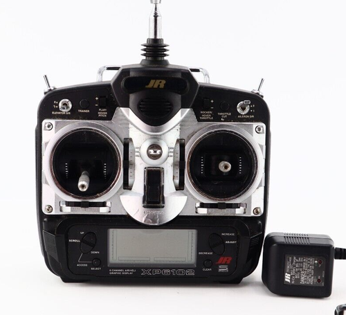 JR XP6102 Black Powers On LED Display 6 Channel RC Radio Transmitter ...