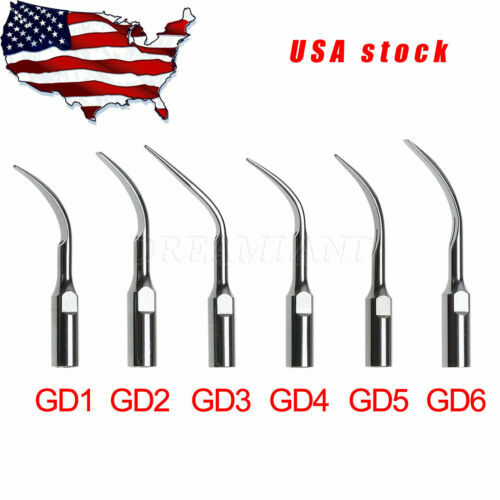 5 * USA Dental Ultrasonic Piezo Scaler Scaling Tips fit DTE Satelec GD1 ...