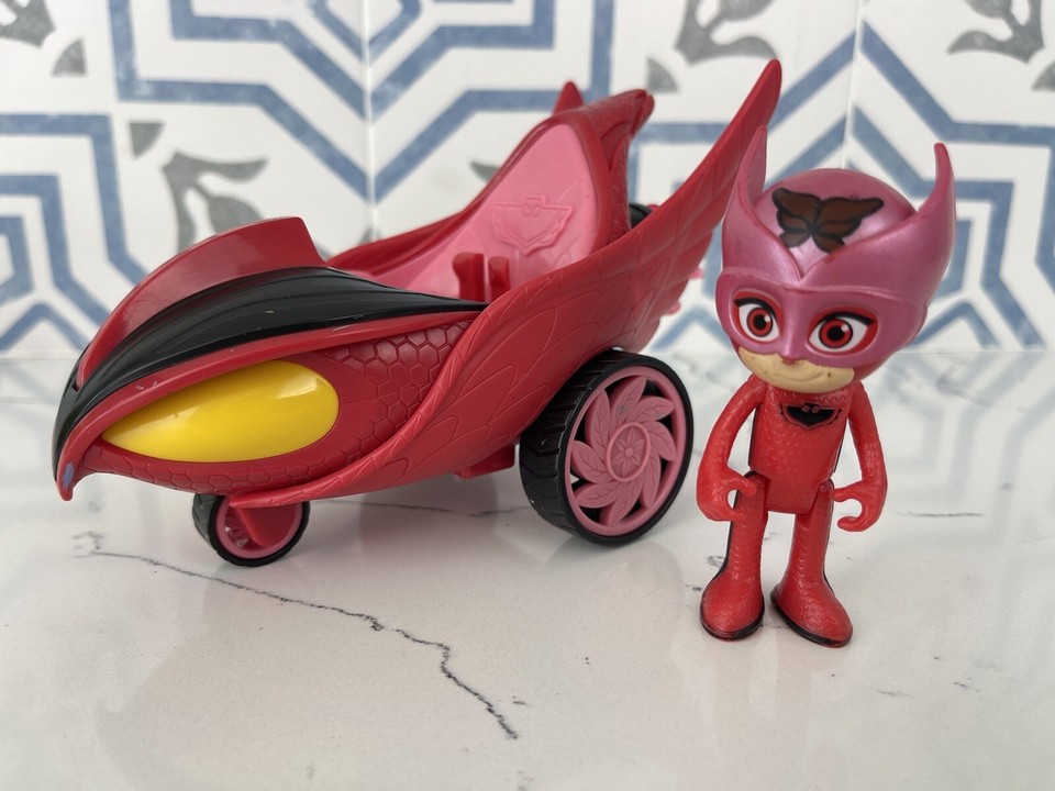 PJ Masks Owlette Deluxe Vehicle Preschool Toy, Owl Glider Car with ...