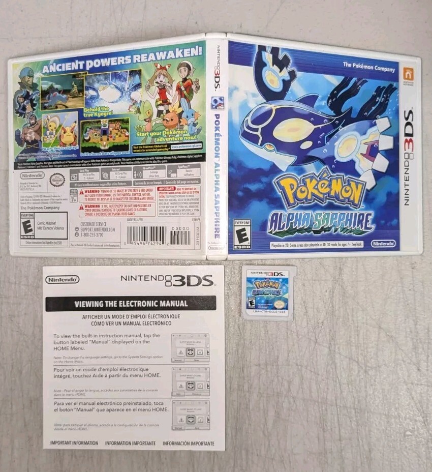 Pokémon Alpha Sapphire {Nintendo 3DS} Complete in Box SHIPS FAST ...