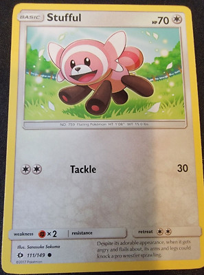 Stufful # 111/149 Sun & Moon General Mills Promo Pokemon Trading Cards ...