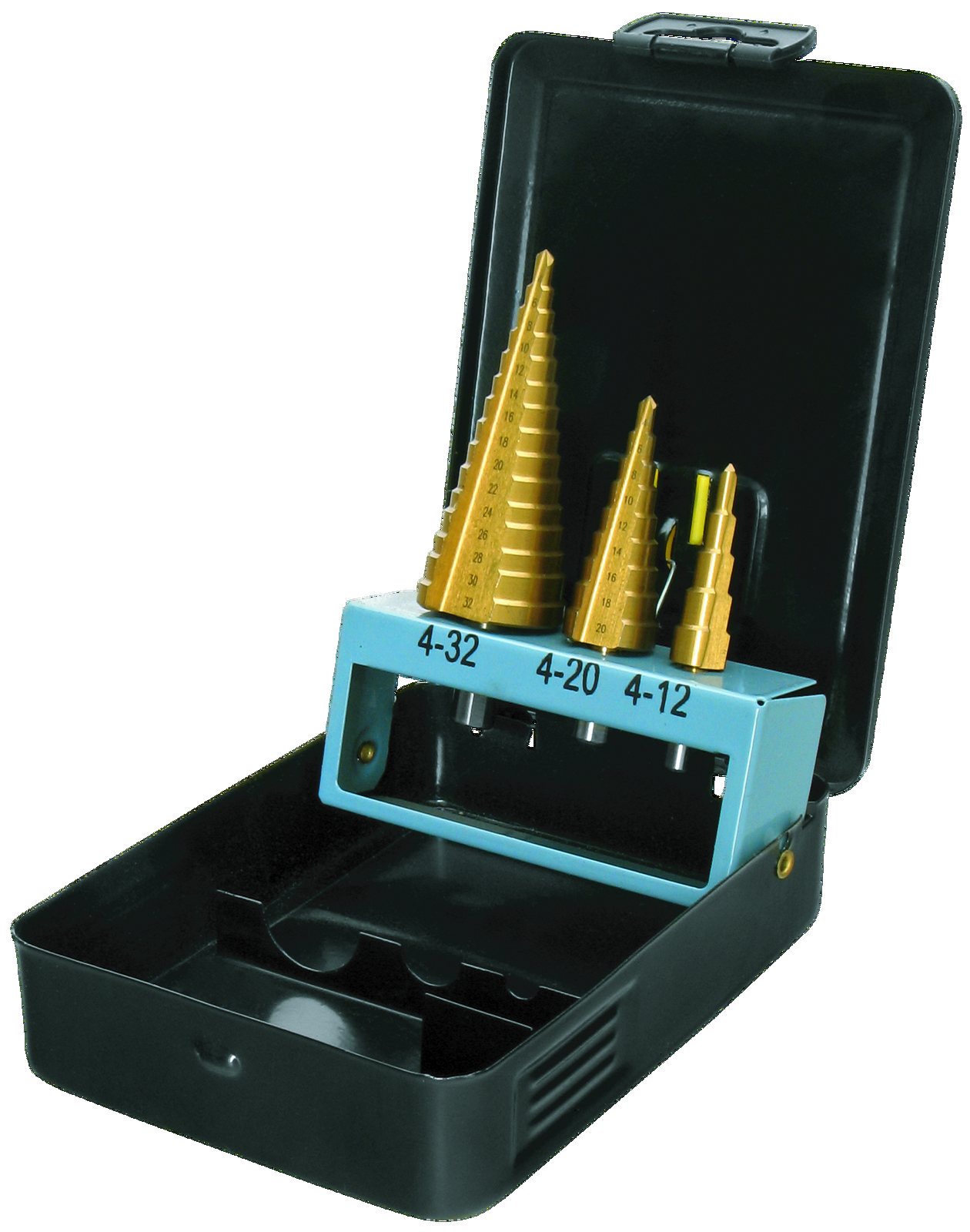 HSS TiN Profi Stufenbohrer Set 3-tlg. Schälbohrer Konusbohrer ...