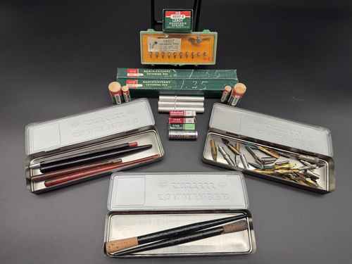 Vintage K&E LeRoy Lettering Drafting Tools Lot Pens Tips Adjustable ...