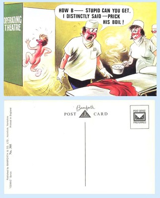 Running from Dangerous Operating Room Directions Bamforth Comic ...