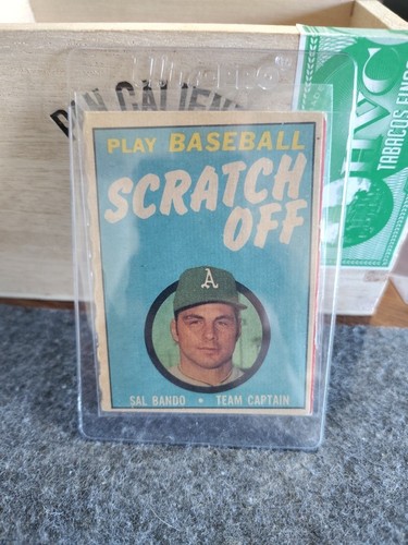 1971 Topps Scratch Off Insert Red Interior Unscratched Sal Bando | eBay