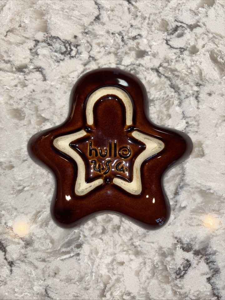 Vintage Hull Pottery Gingerbread Man Spoon Rest Crooksville, Oh | eBay