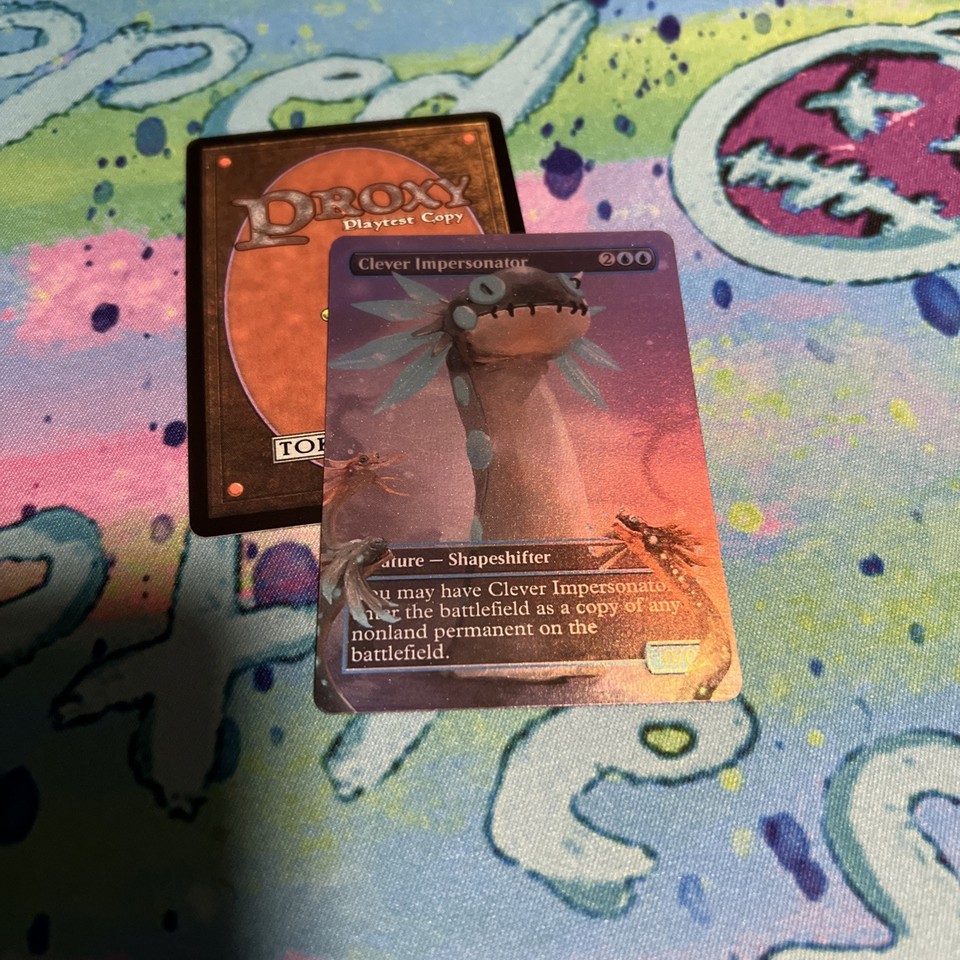 Clever Impersonator Frame Break Full Art Foil Play Test Mtg Card ...