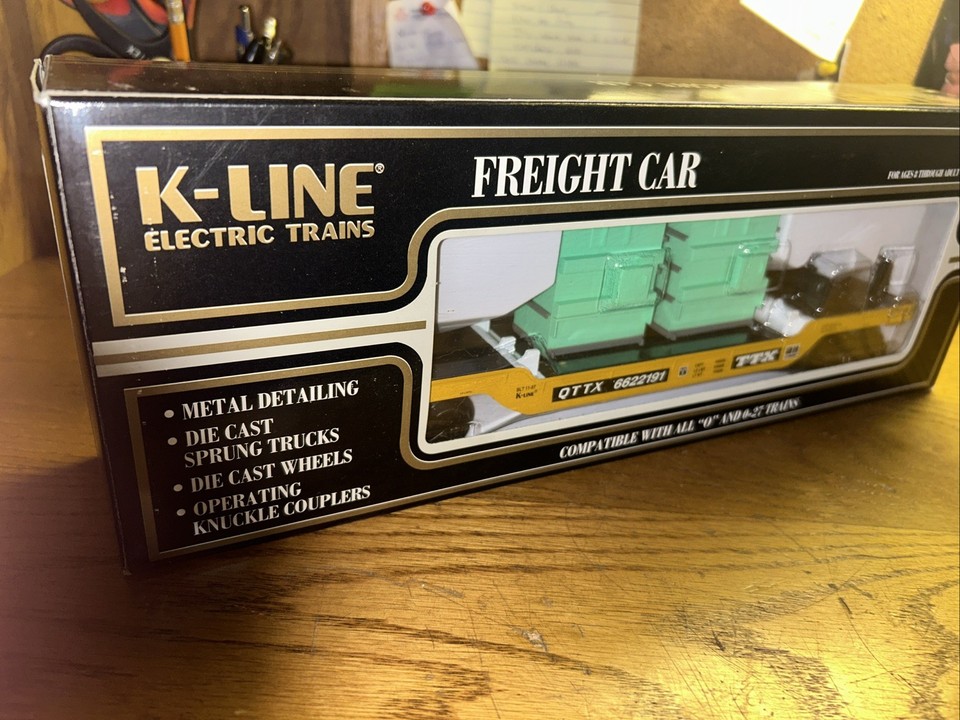 K-Line Trains K662-2191 Depressed Flat Car Train W/ Transformers O ...