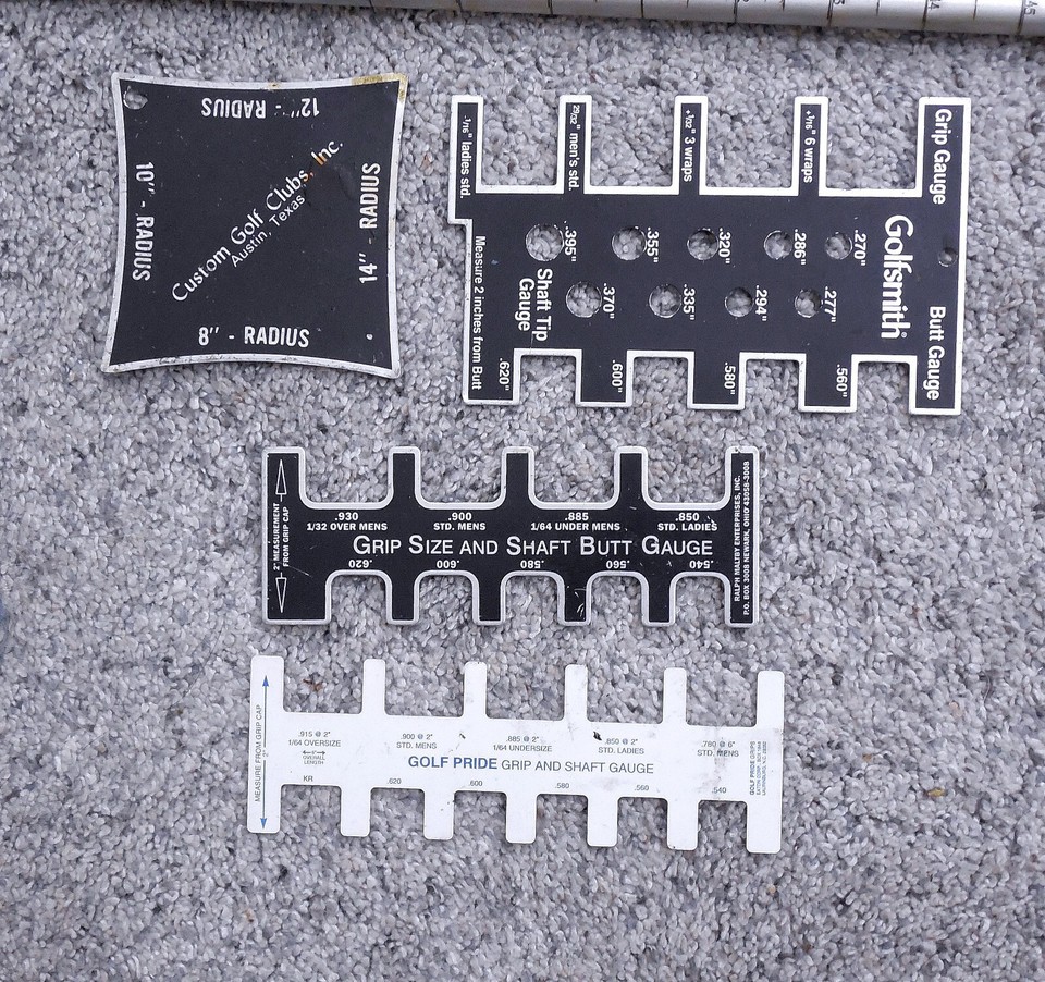 Golfsmith custom golf club building tools lie angle shaft grip gauge ...