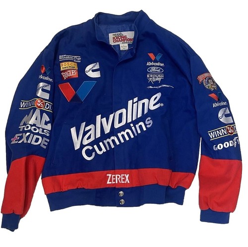 Vtg L Valvoline Cummins Racing Jacket NASCAR Mark Martin 50th ...