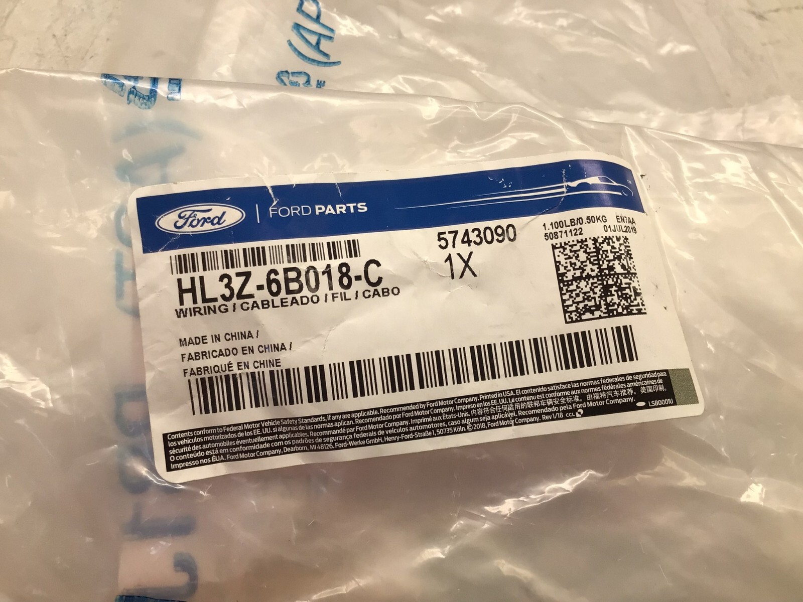 Ford OEM Wire Assembly HL3Z-6B018-C | eBay