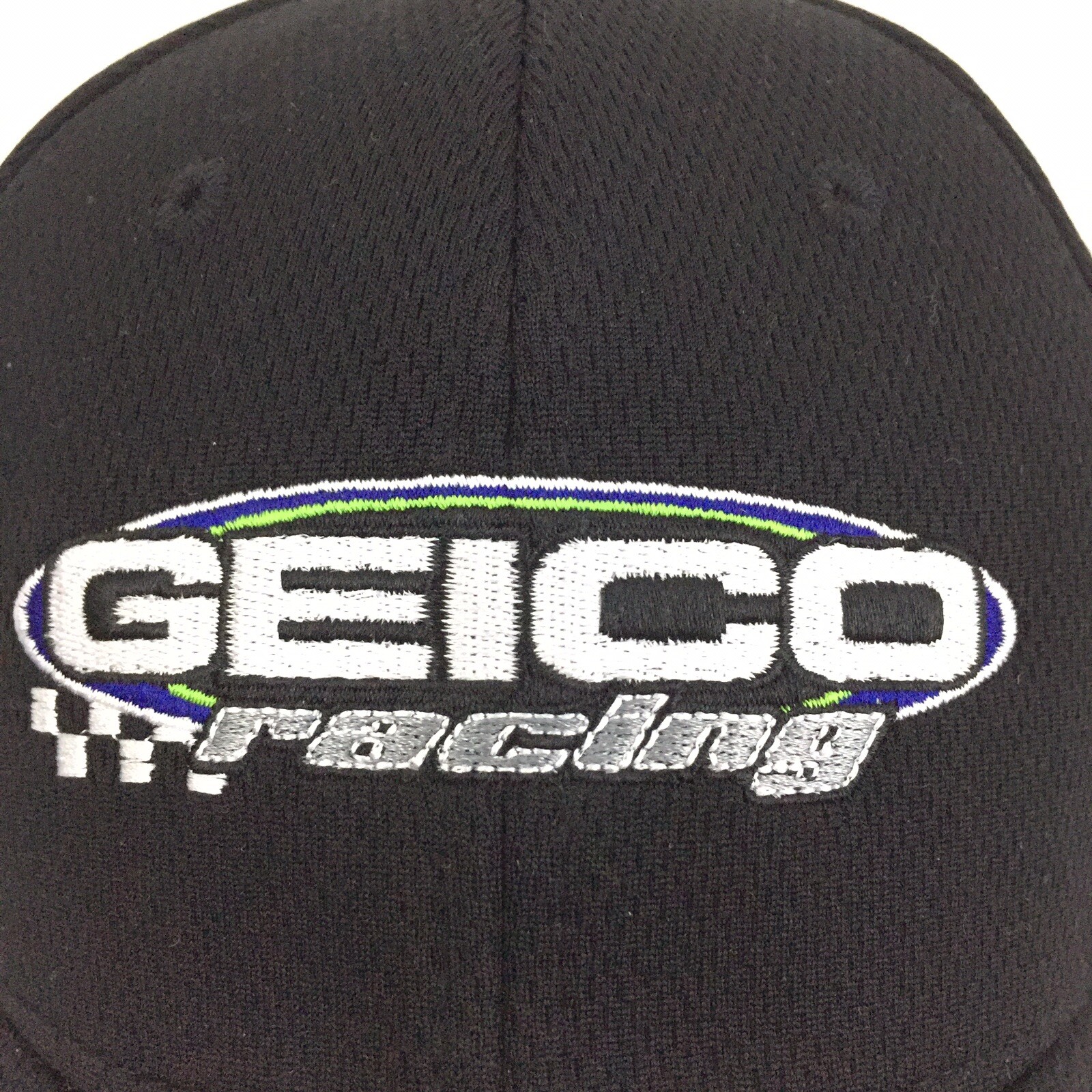 Casey Mears Geico Racing Hat Germain Spell Out Script Logo Baseball Dad ...