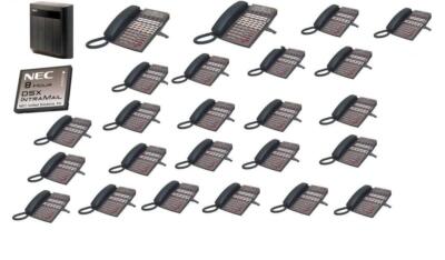NEC DSX80 8x32 PHONE SYSTEM (2) 34B (22) 22B DISPLAY PHONES DSX W ...