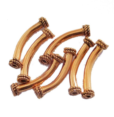 20 Pcs 24X3mm Bali Tube Bead Pipe Tube Bead Oxidized Copper ms-317 | eBay
