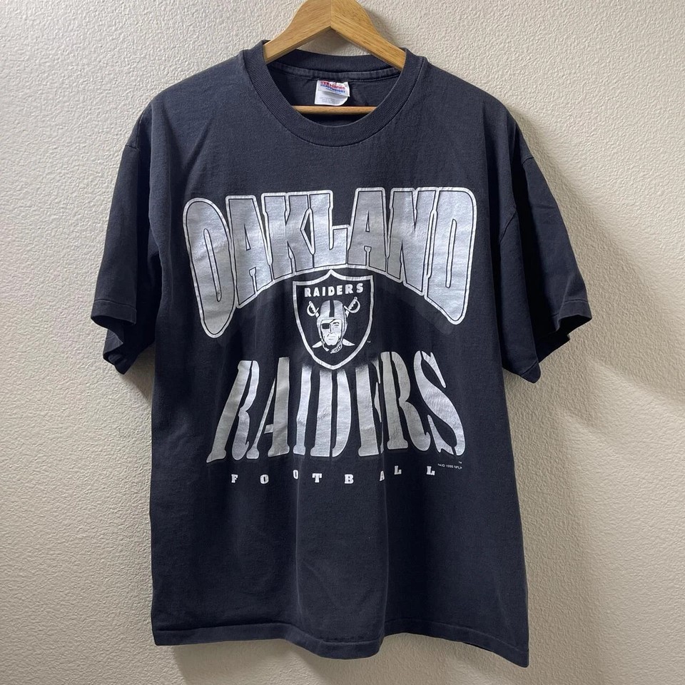 1995 NFL Oakland Raiders NFL Champions Logo T shirt Heavy Cotton | eBay