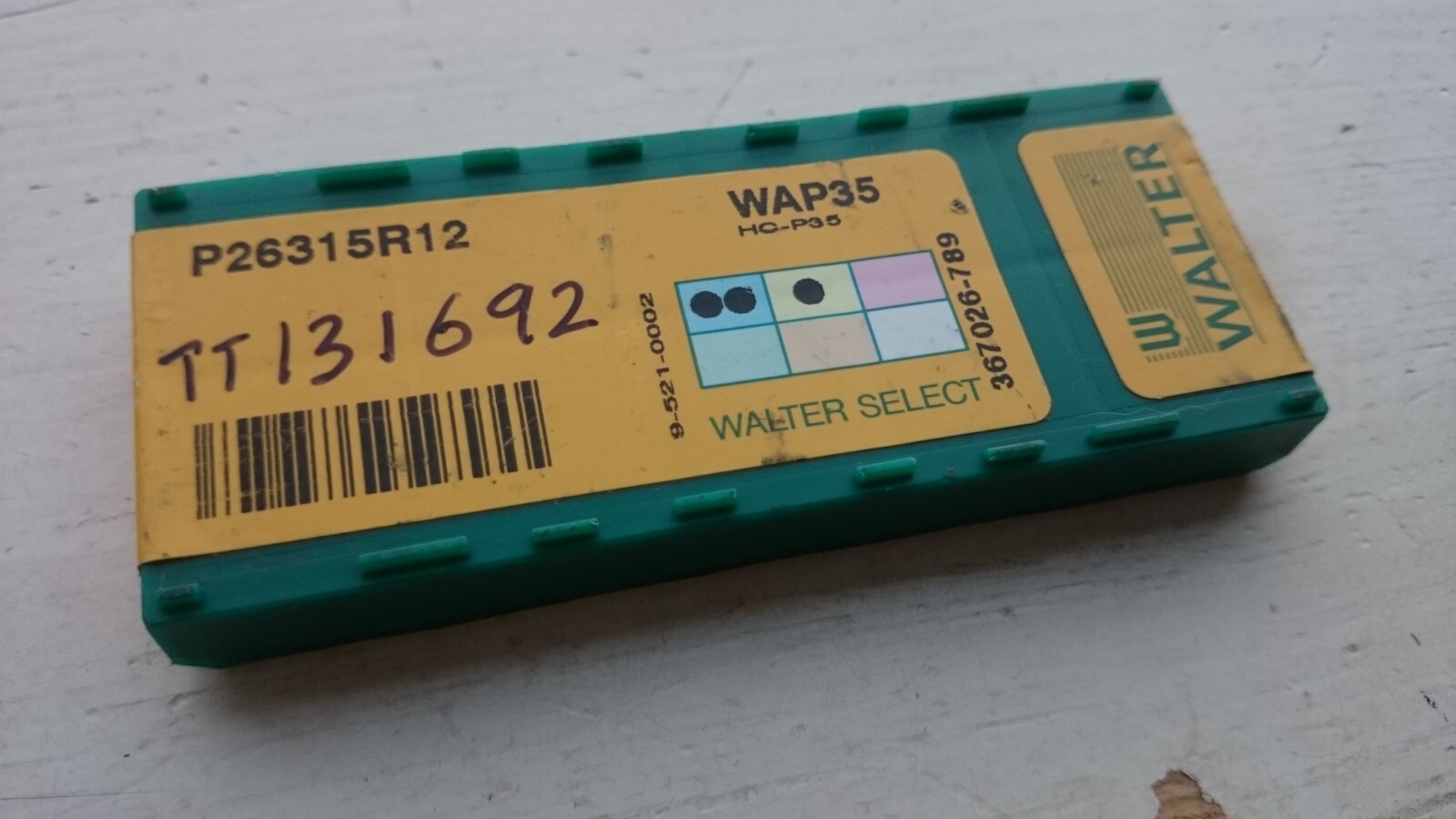 10 Walter carbide inserts P26315R12 WAP35 ( P 26315 R12 milling tips ...