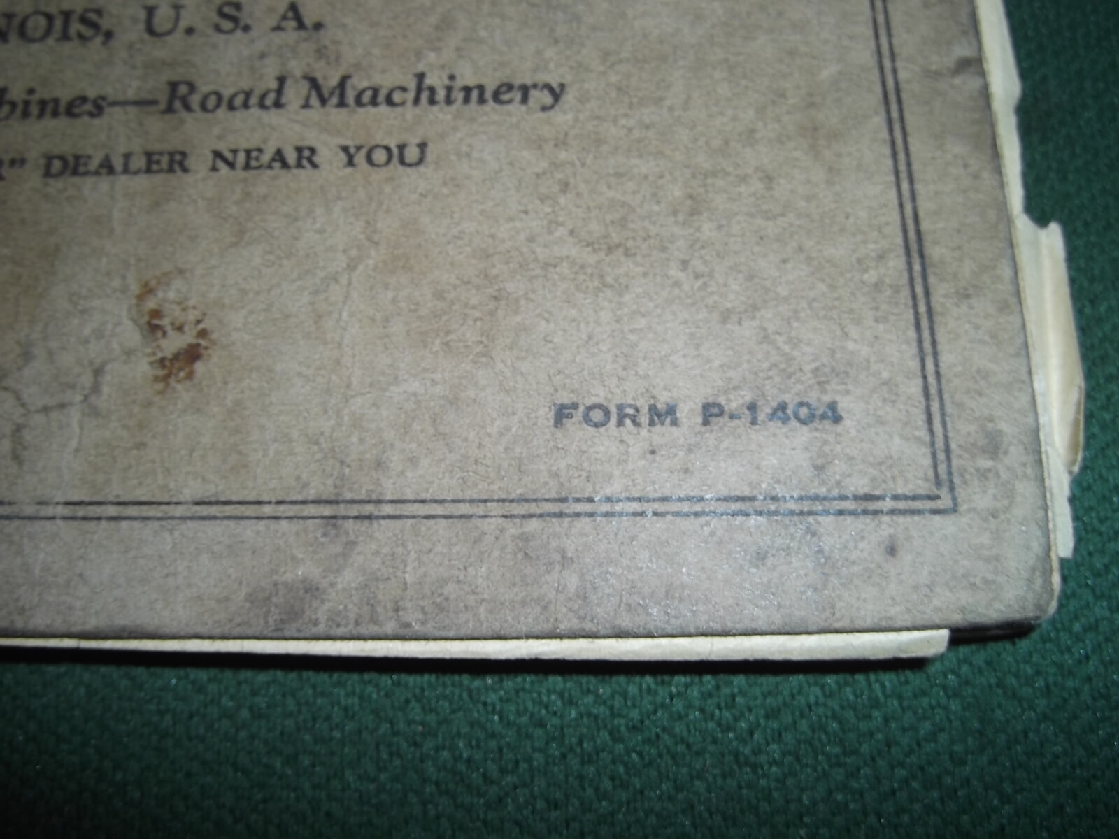 CAT CATERPILLAR THIRTY TRACTOR DOZER OPERATING INSTRUCTIONS BOOK MANUAL ...