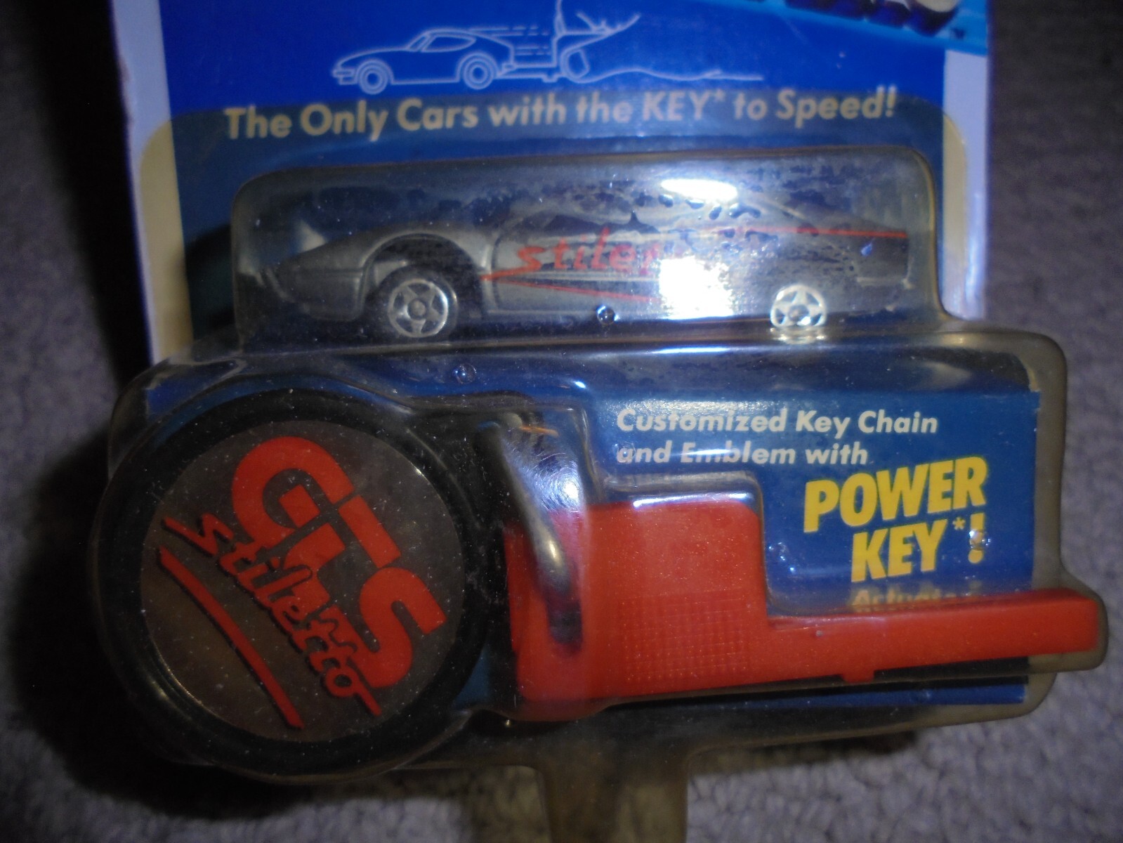 BRAND NEW KIDCO BURNIN KEY CARS FERRARI STILETTO~MINT ON CARD~VERY RARE ...