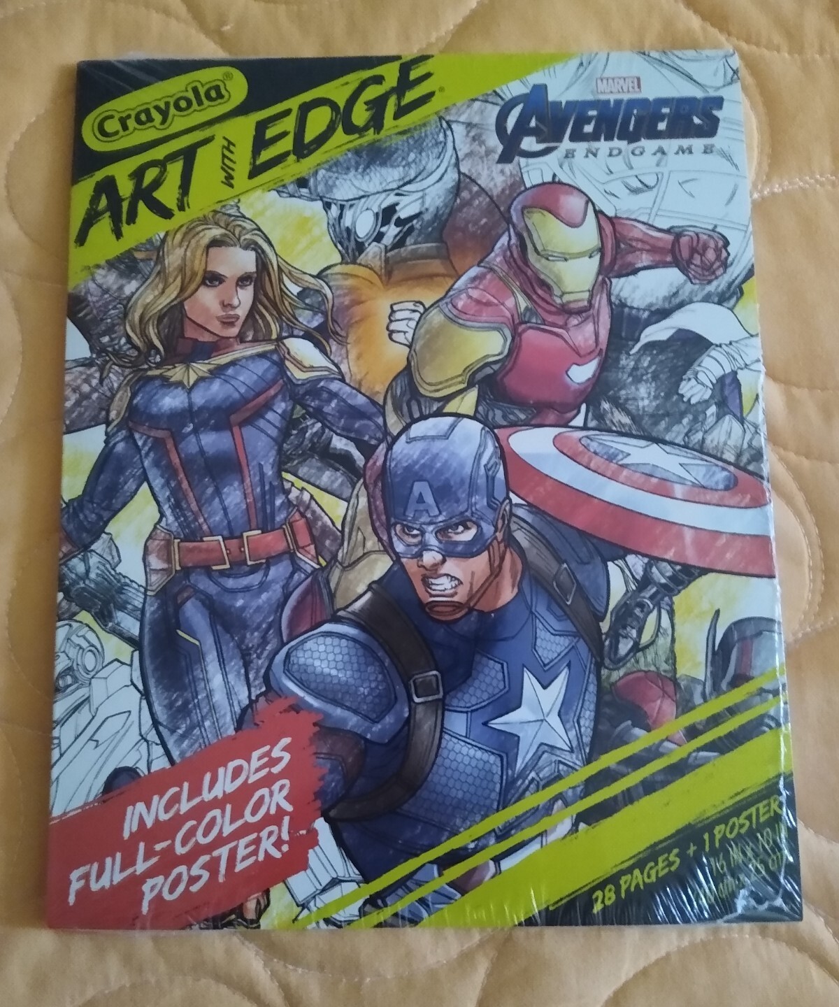Crayola Art With Edge Marvel Avengers Endgame 28 Pages + 1 Poster ...