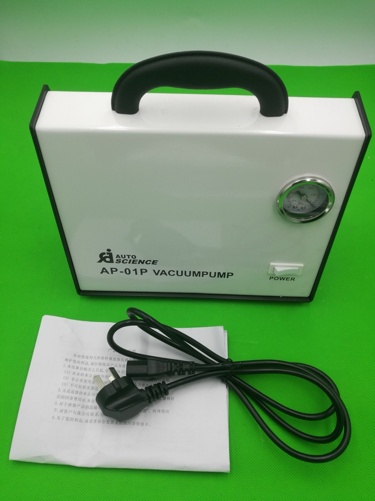 1PCS lab Oil Free Diaphragm Vacuum Pump AP-01P 8L/m Pressure adjustable ...