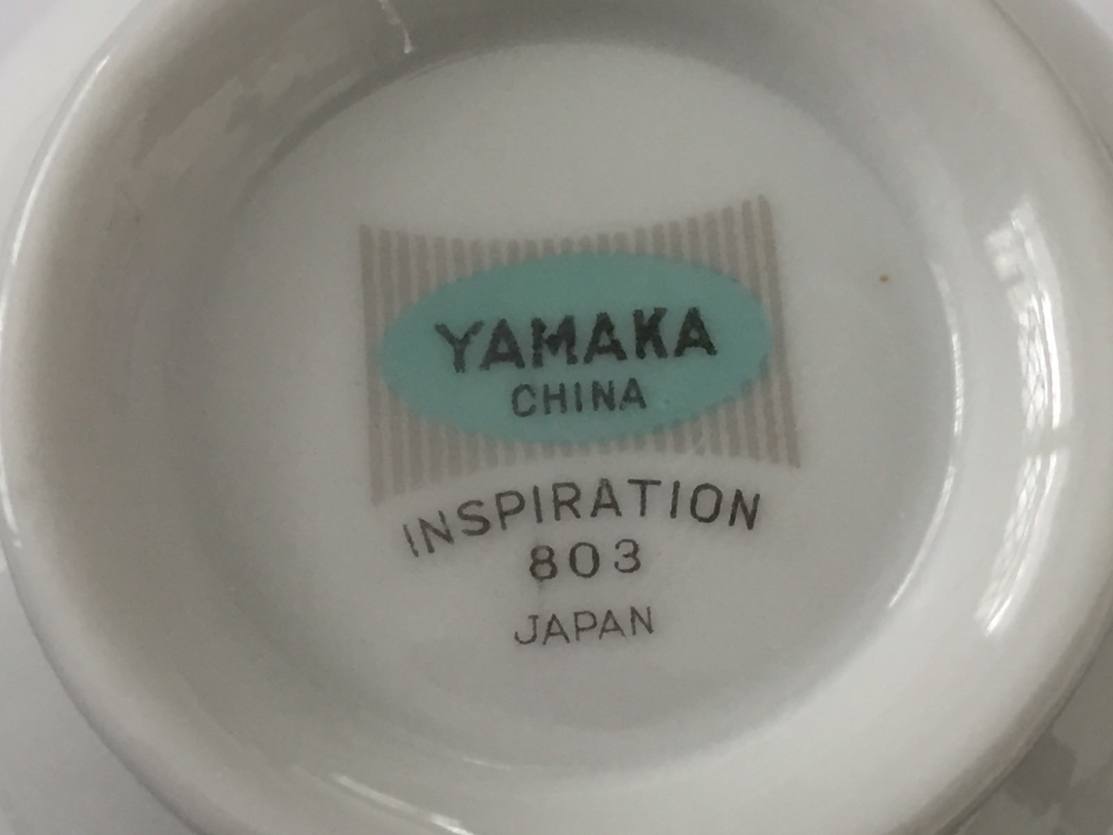 Yamaka China Japan Inspiration 803 Blue Flowers, Gray Leaves - TEA CUP ...