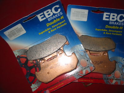 2 EBC BRAKE PAD SET FA69/3HH VF700 VF750 VT1100 GL1200 VF700C VF750C ...