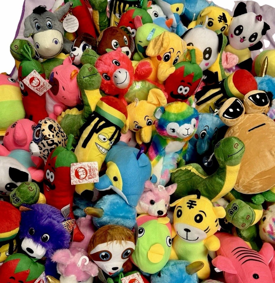 Crane Claw Machine Animal Plush Filler Mix 110 Pieces (100% Generic ...