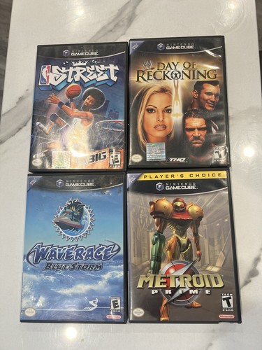 Nintendo GameCube -Lot of 4 Games Wave Race: Blue Storm,Day of ...