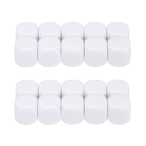 18mm Acrylic Dice Blank 20 Pcs Rounded Corner Dice for Board Games ...
