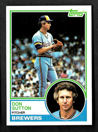 DON SUTTON 1982 TOPPS !!! CARD #251 BREWERS | eBay