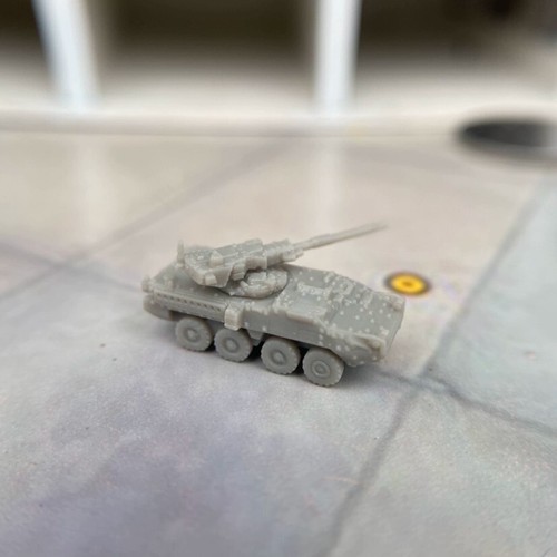 1/350 Us Stryker M1128 Wheeled Mobile Gun Tank Unpainted Kit Model ...