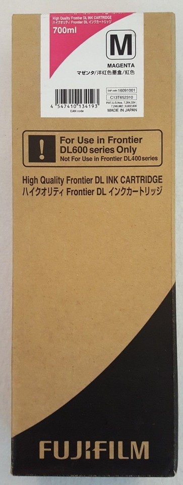 Fujifilm DL600 Ink Cartridge 700ml BLACK, MAGENTA, CYAN, LB (2018-Exp ...