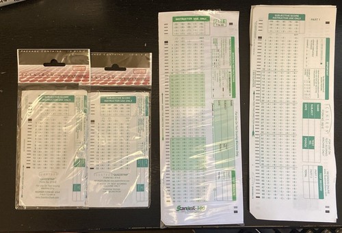 NEW! SCANTRON 882-E (Large) *OR* 815-E (Small) TESTING FORMS Scantest ...